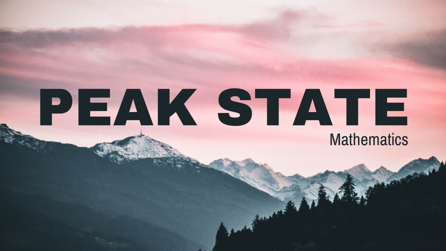 Peak State Mathematics